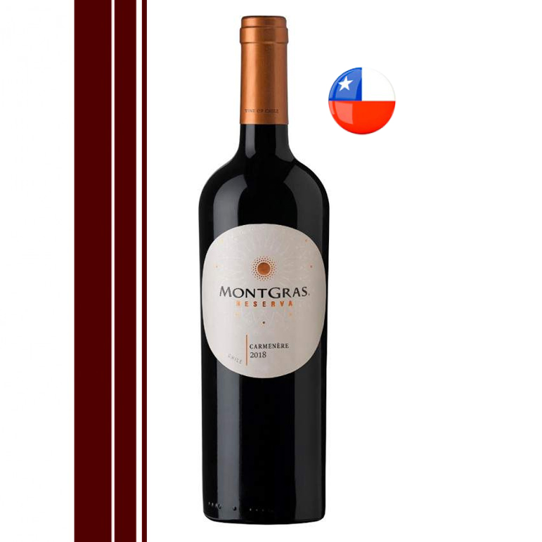 Vinho Reserva MontGras Carmenere Chileno 750ml – WhatsWine – Vinhos ...